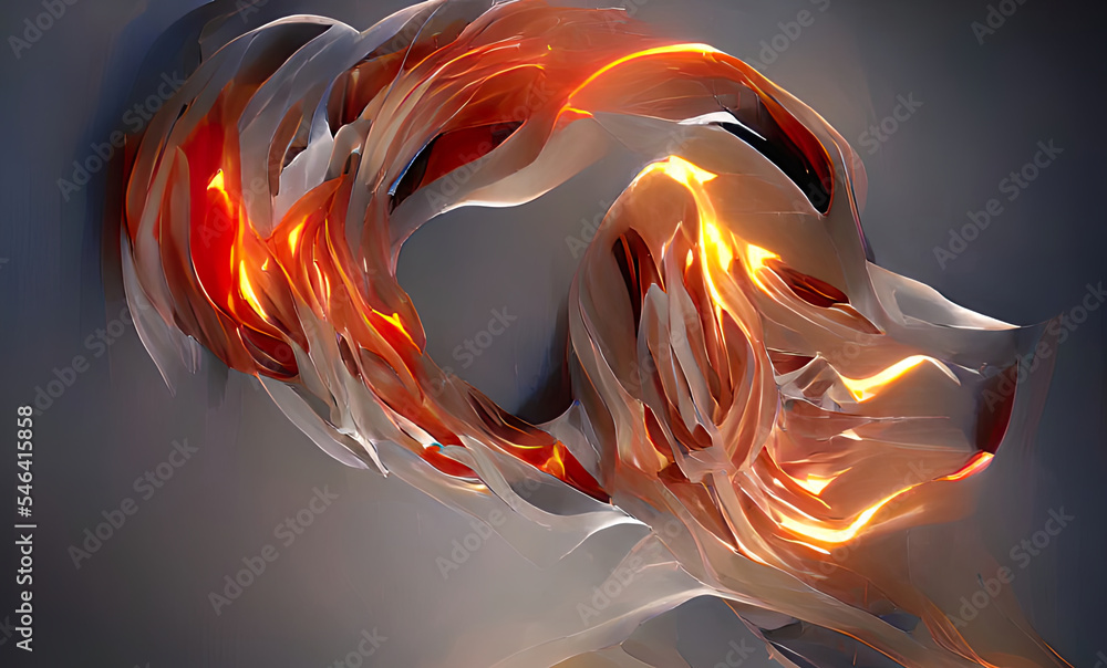Beautiful Abstract Flowing Flame Dynamic Background, Texture and ...