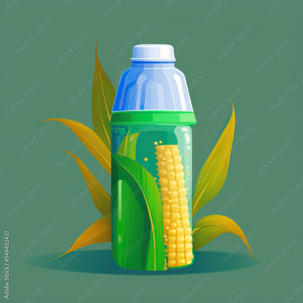 Bioplastic and biodegradable plastic, green plastics made with ...