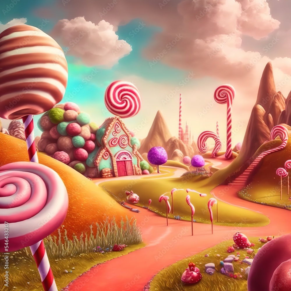 Real Candyland Background