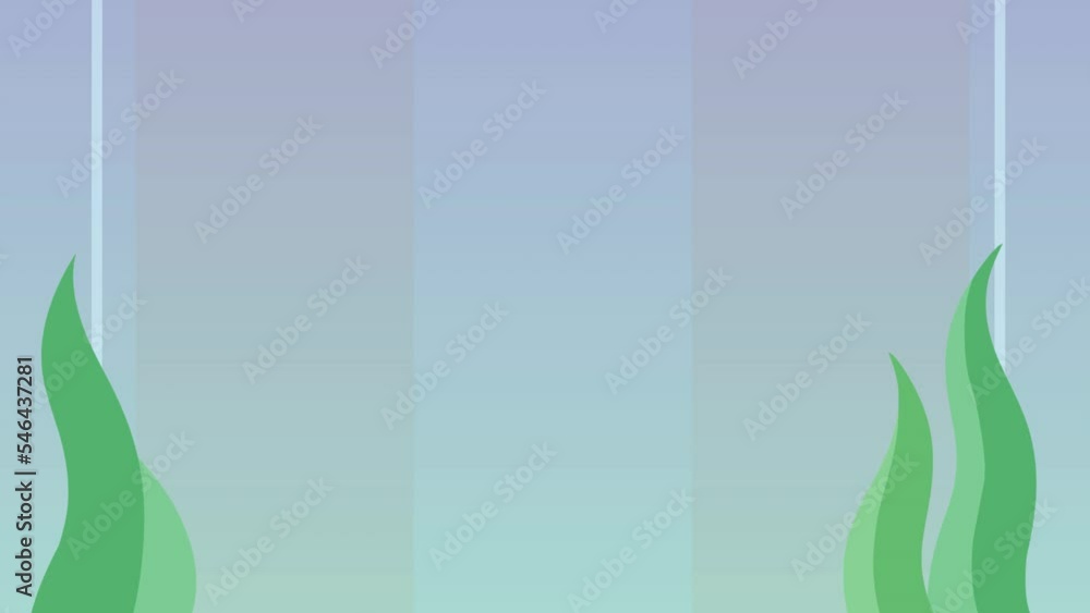 Video „Empty aquarium with algae video concept. Moving background or ...