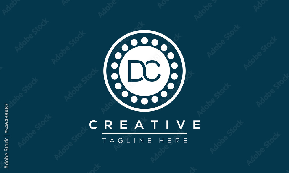 Initial DC Letter Logo With Modern Typography Vector Template. Creative ...