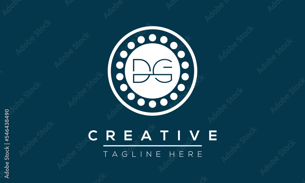 Initial DG Letter Logo With Modern Typography Vector Template. Creative ...