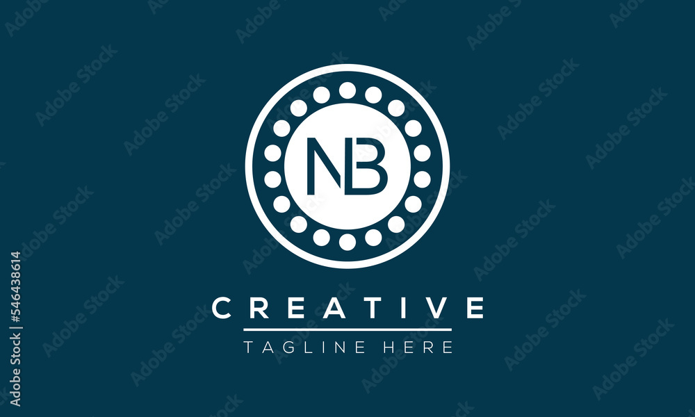 Initial NB Letter Logo With Modern Typography Vector Template. Creative ...