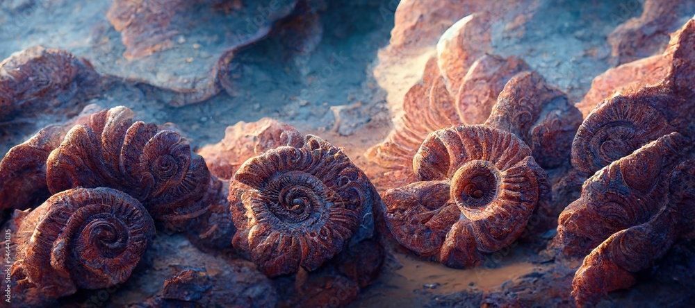 Abstract rock formations and curved dune layers with detailed sandstone ...