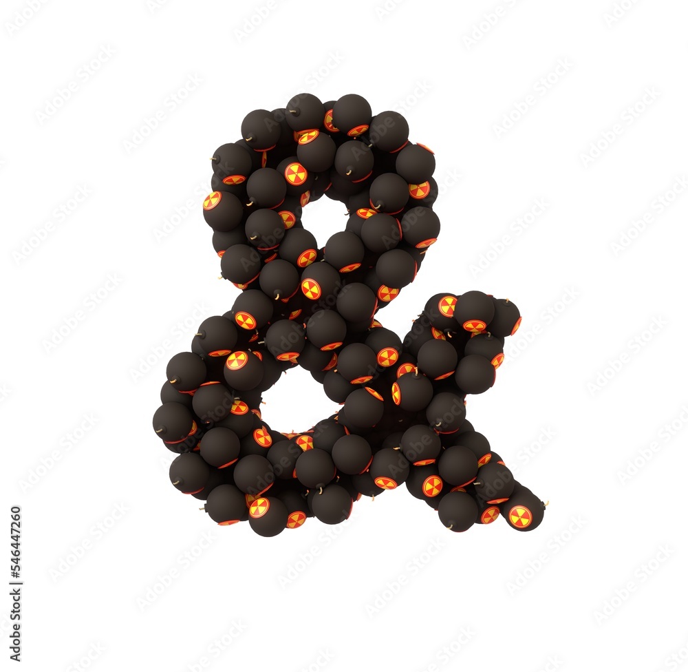 Bomb Themed Font And Symbol Stock Illustration | Adobe Stock