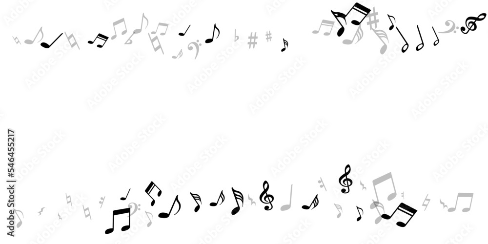 Music notes cartoon vector illustration. Audio Stock Vector | Adobe Stock