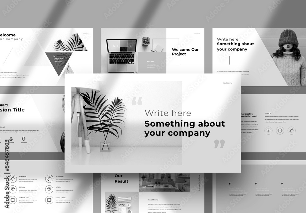 Simple Presentation Layout Stock Template | Adobe Stock