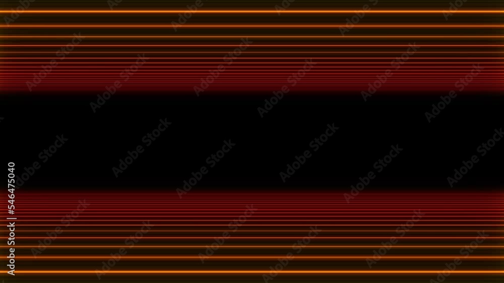 Orange infinity perspective laser horizontal lines tunnel. Retrowave ...