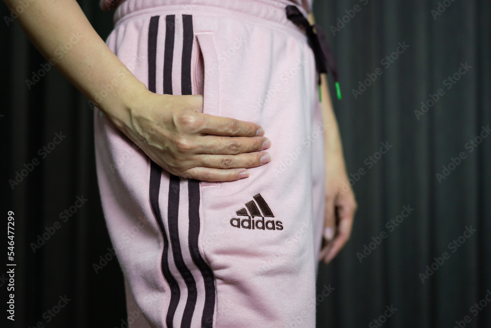Thailand - Nov 2022: Adidas launch the sportswear collection which is ...