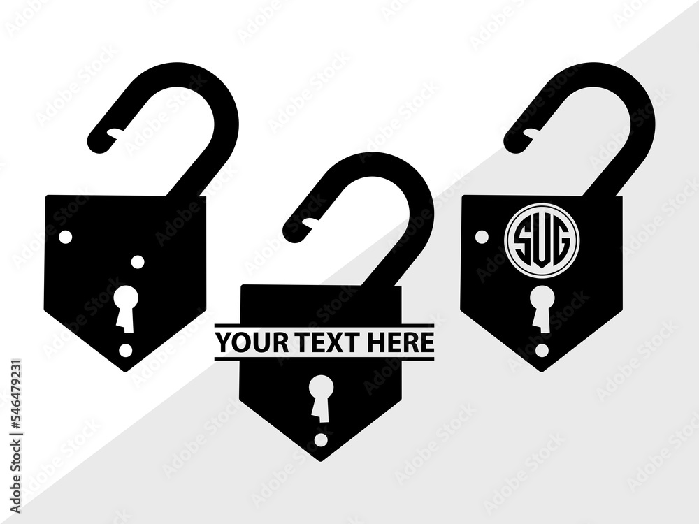 Lock And Key Monogram, Lock And Key Silhouette, Lock And Key SVG Cut ...