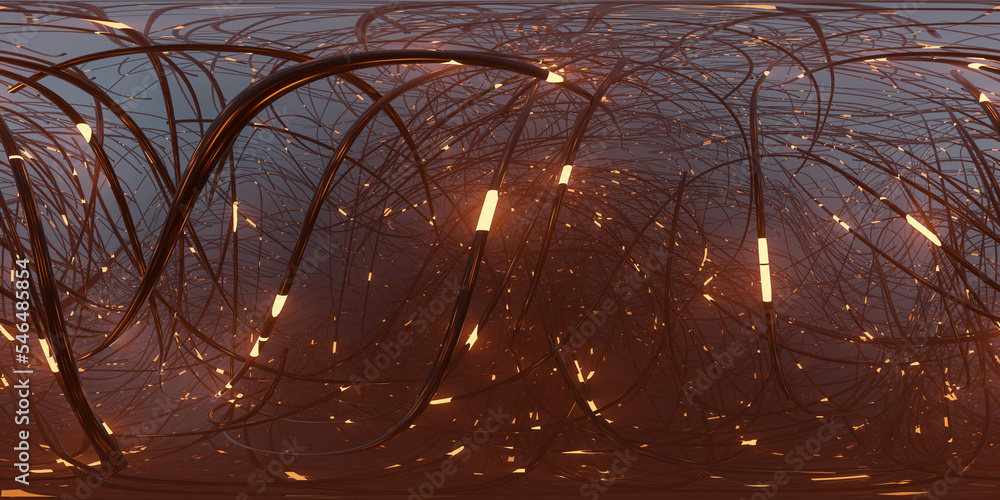 360 degree full panorama environment map of abstract futuristic ...