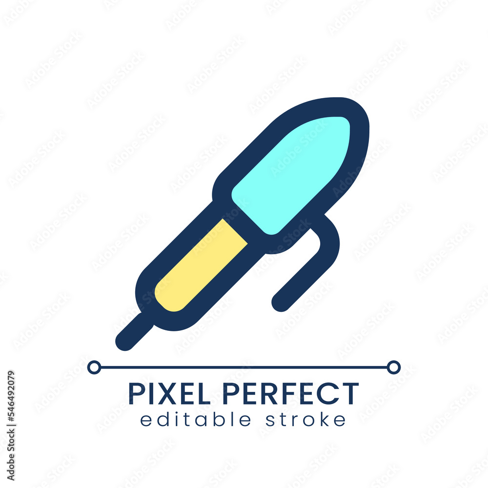 Pen pixel perfect RGB color ui icon. Text typing in chat. Communication ...
