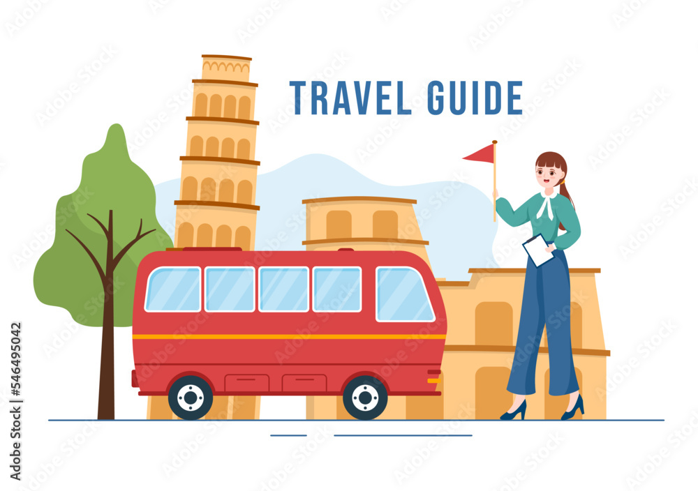 Travel Guide and Tour with Showing Interesting Places to Group of ...