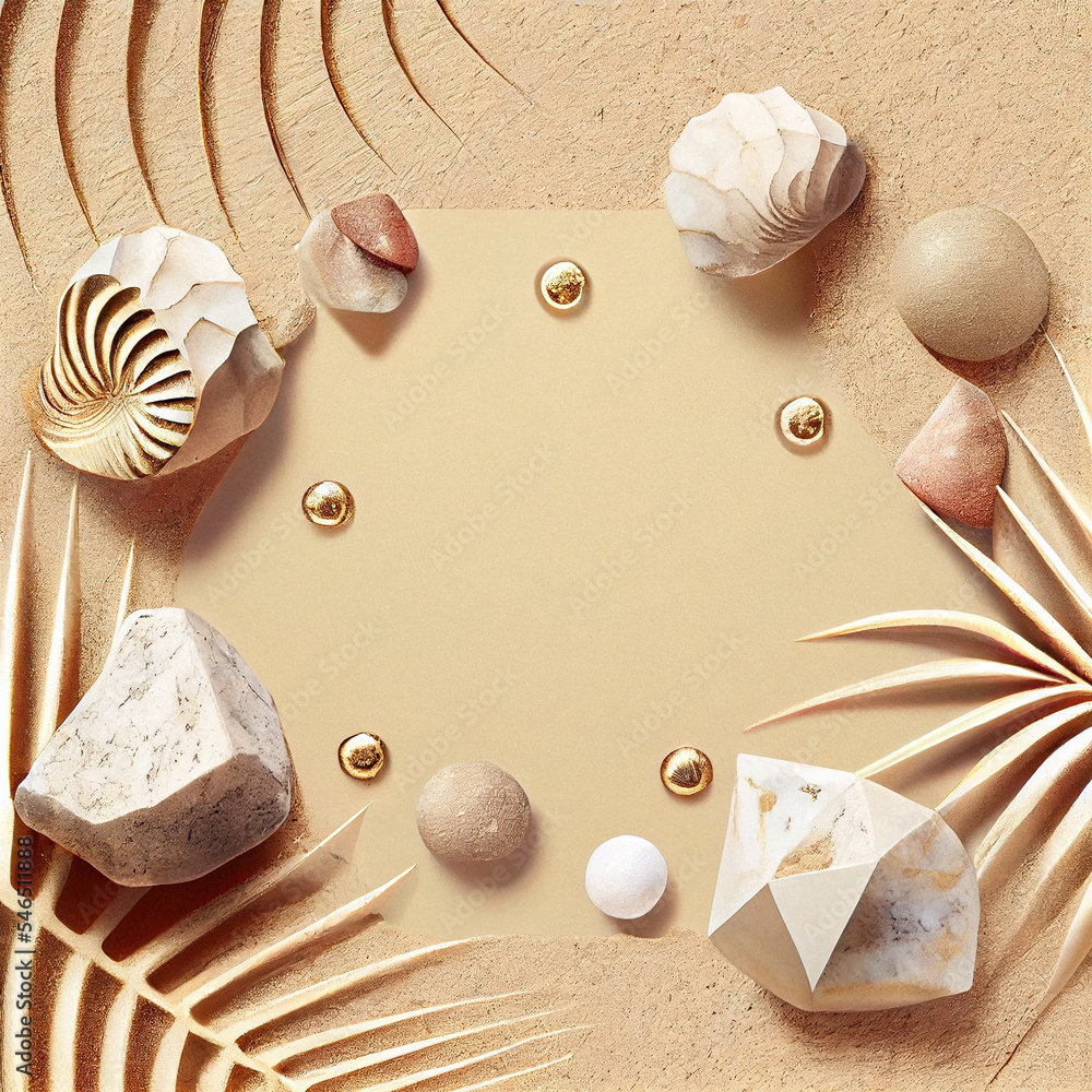 Beauty and fashion blog background, abstract collage. Products made of ...