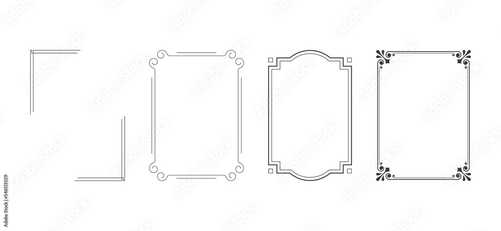 Simple Vintage Frame Clipart