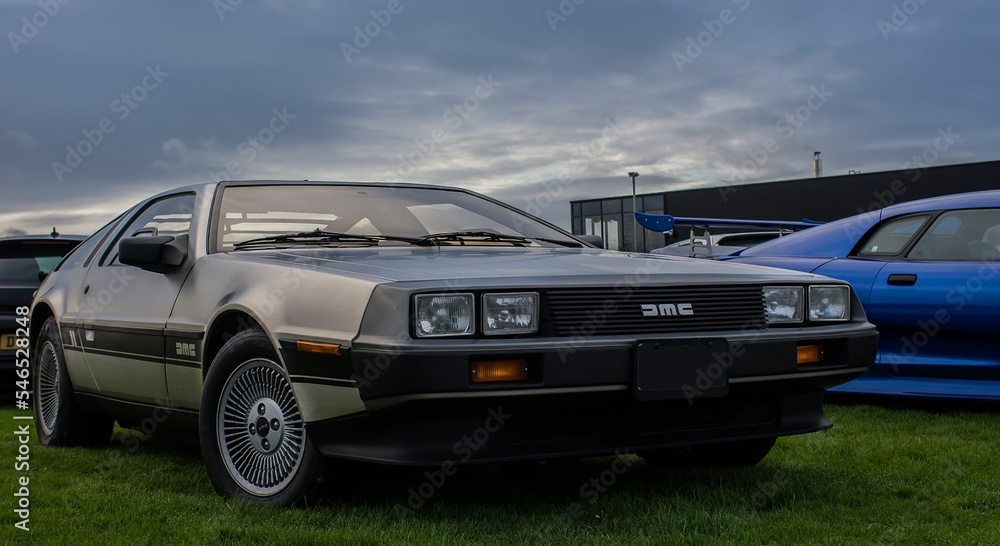 Famous DMC DeLorean at the Haynes motor museum Stock Photo | Adobe Stock