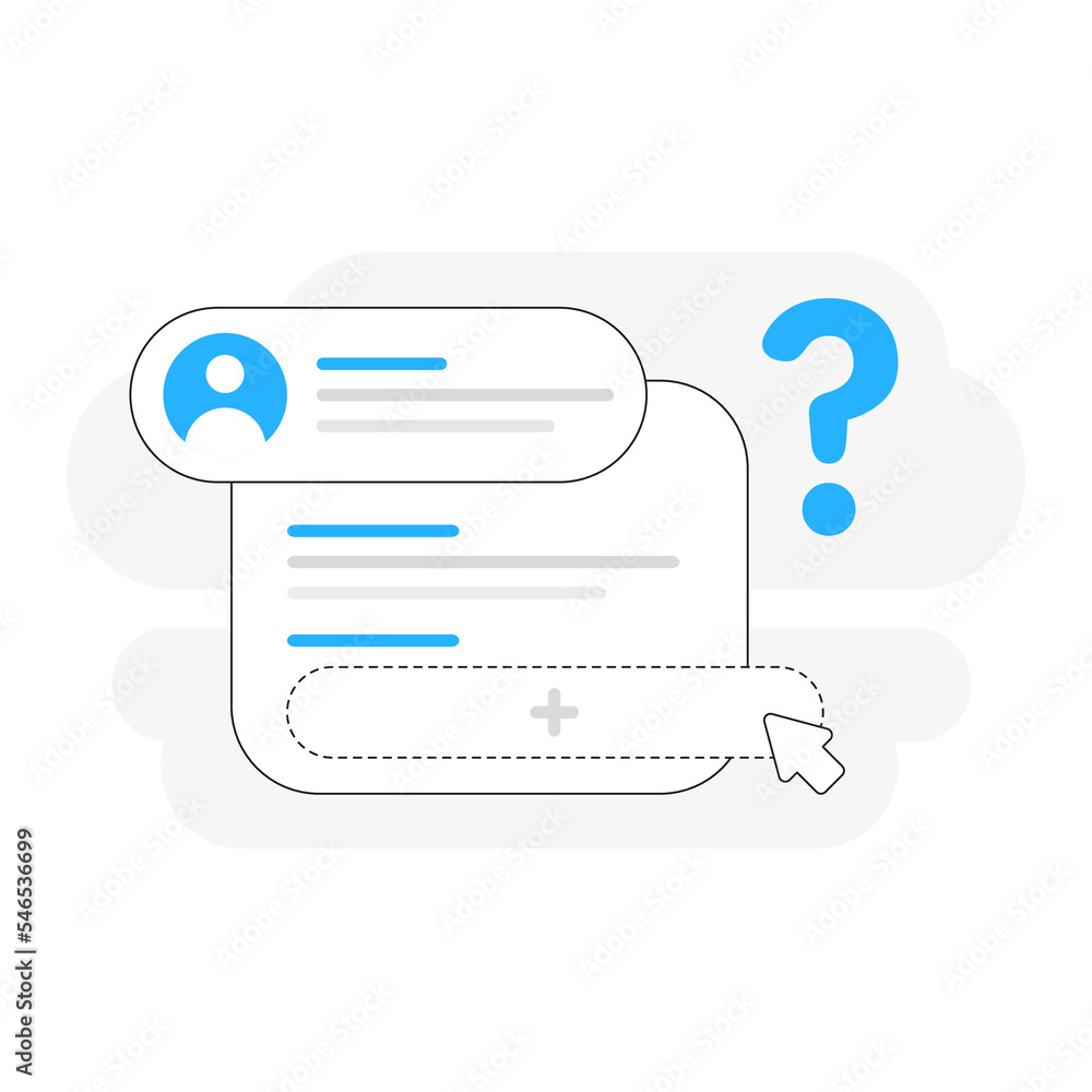 incomplete personal data information concept illustration flat design ...