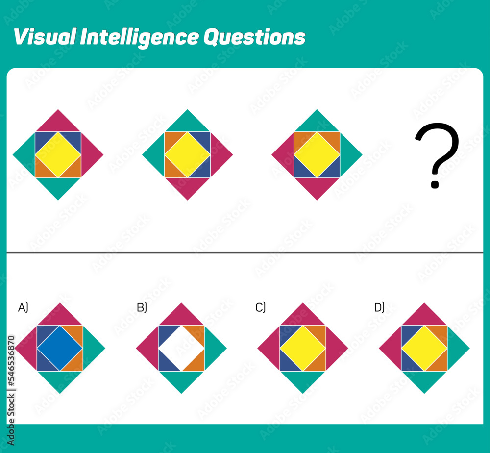 Visual intelligence questions IQ TEST, visual intelligence questions ...