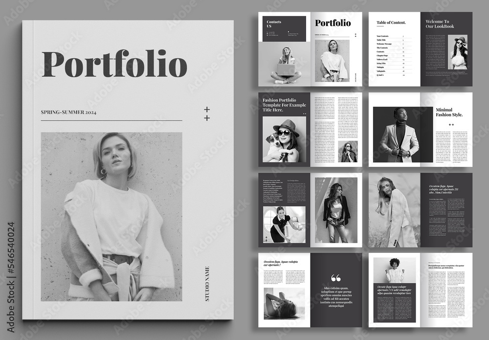Creative Portfolio Template Stock Template | Adobe Stock