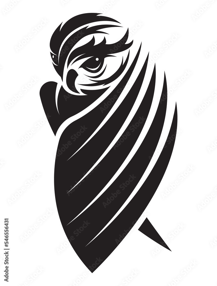 Vector of owl design isolated on transparent background. Wild Animals ...
