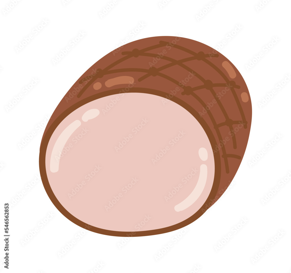 roasted ham icon Stock Vector | Adobe Stock