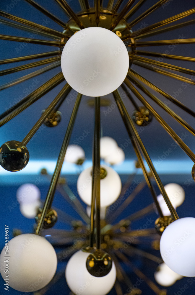 abstract background of light fixture, residential chandelier. plano de ...