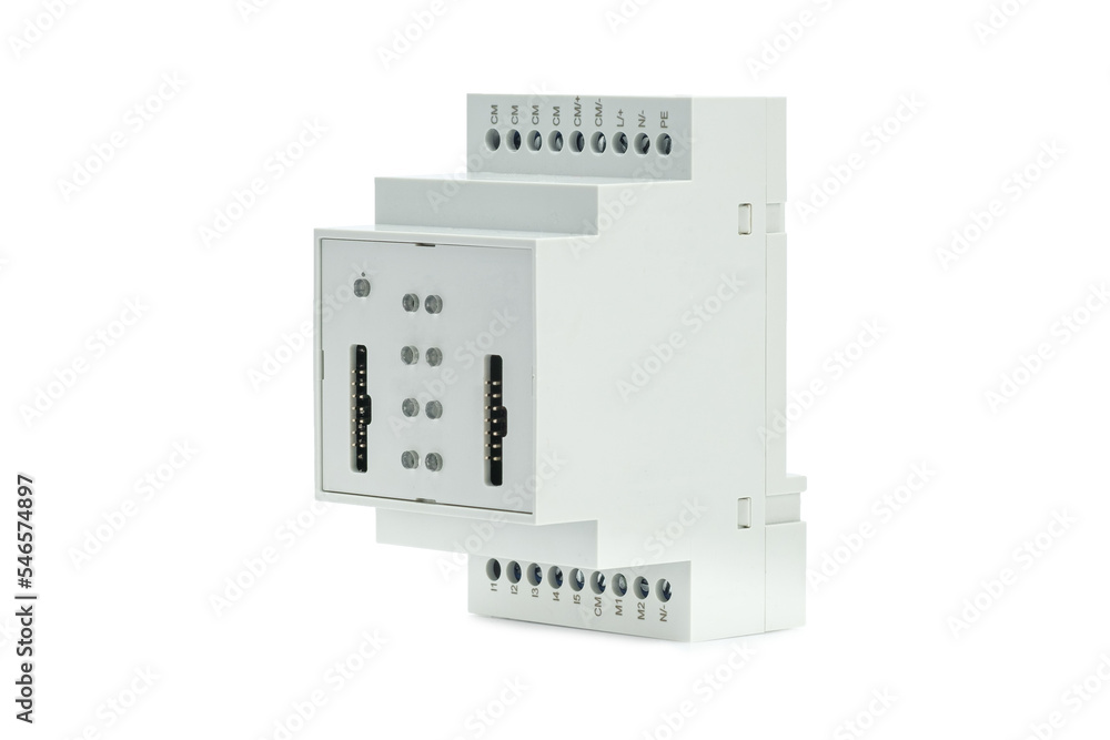 The electric drive control unit with overload control is isolated on a ...