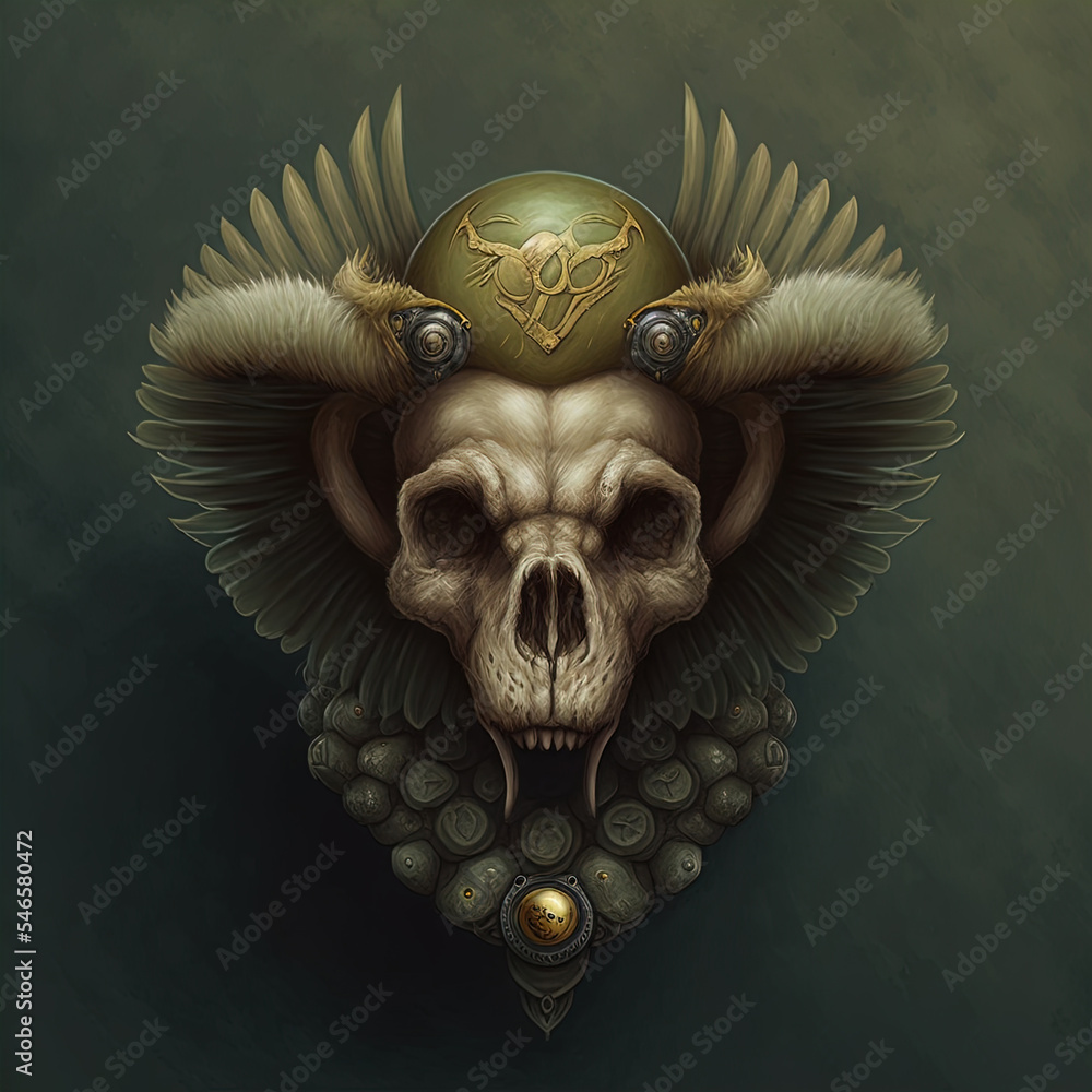 Cool skull design. Suitable for album cover, poster and more. Stock ...