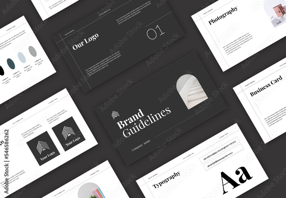 Brand Guidelines Stock Template | Adobe Stock