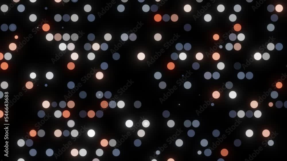 Glowing Circle Dot Blinking High Tech Background, Digital Dot Circle ...