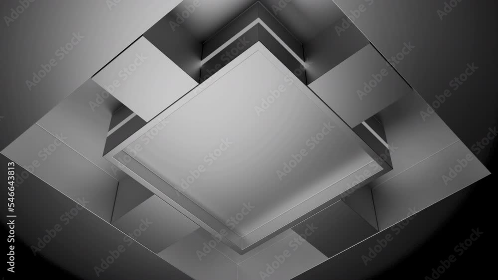 Video „Gray background. Design. A large square of light shades around ...