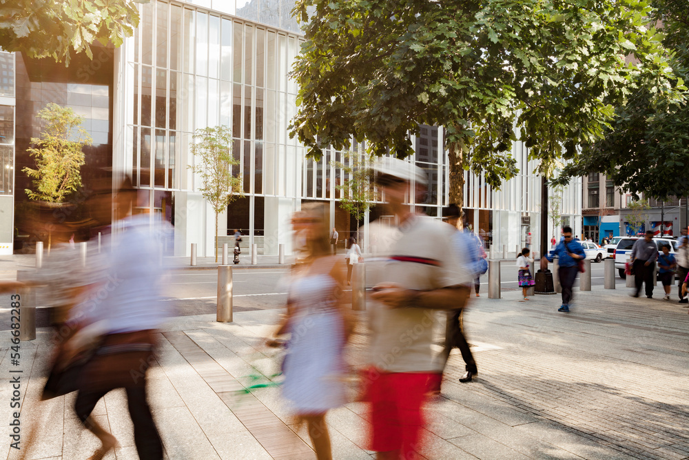 blurred people moving Stock Photo | Adobe Stock