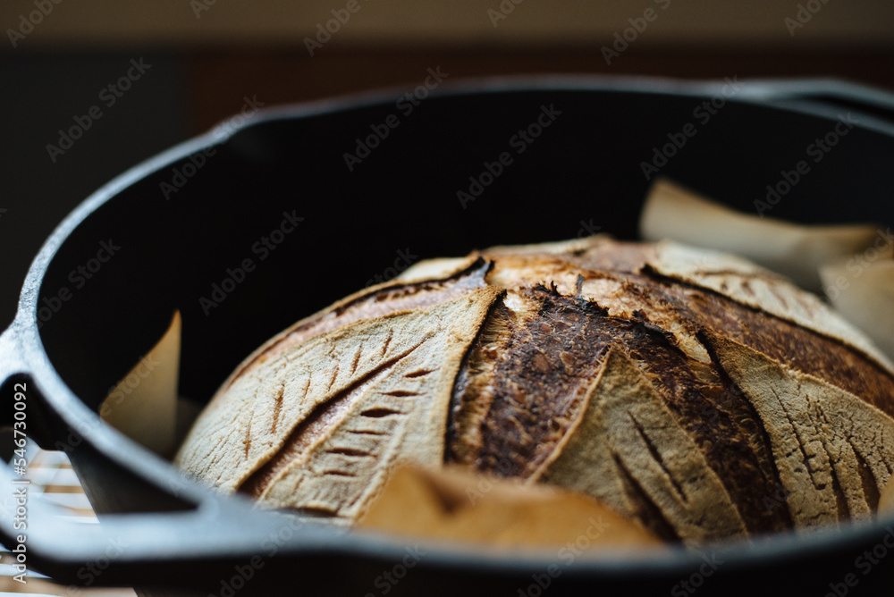 Close Up Sourdough Bread Stock Photo Adobe Stock