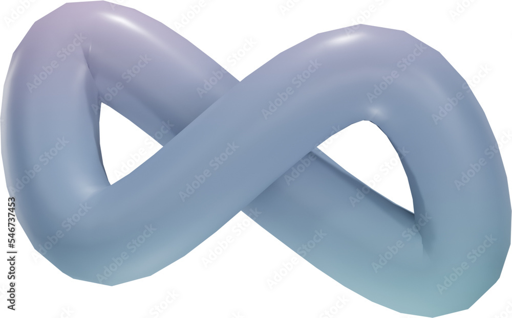 3D Floating Isolated Render Loop Shape Wallpaper Design Stock ...