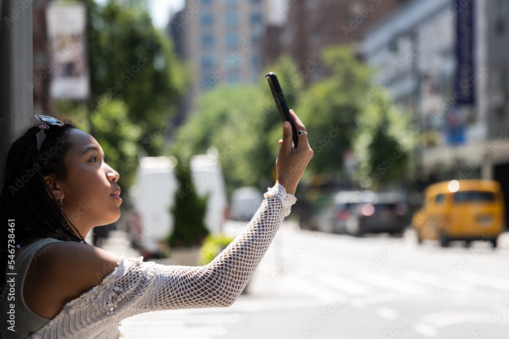 Taking a picture with cell phone Stock Photo | Adobe Stock