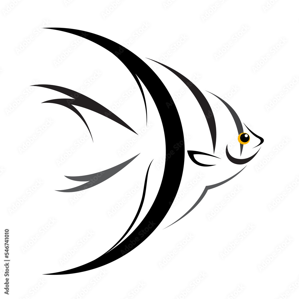 Angel fish design isolated on transparent background. Pet. Animals ...