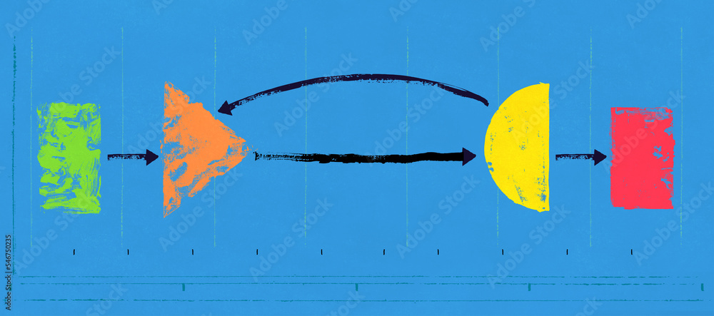 Simple algorithm concept Stock Photo | Adobe Stock