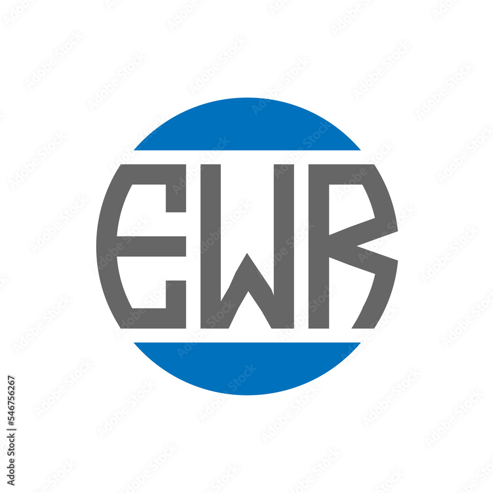 EWR letter logo design on white background. EWR creative initials ...