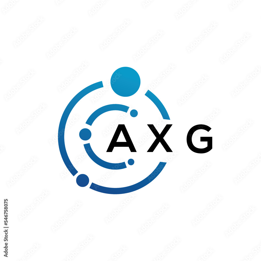 AXG letter logo design on black background. AXG creative initials ...