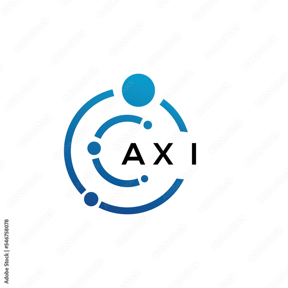 AXI letter logo design on black background. AXI creative initials ...