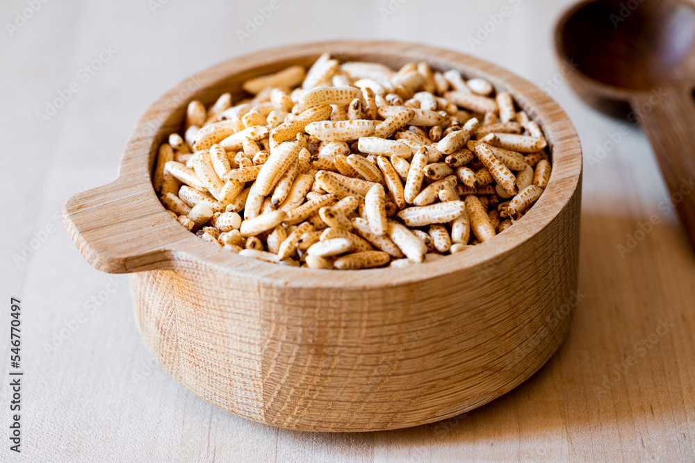 Puffed rice Stock Photo | Adobe Stock