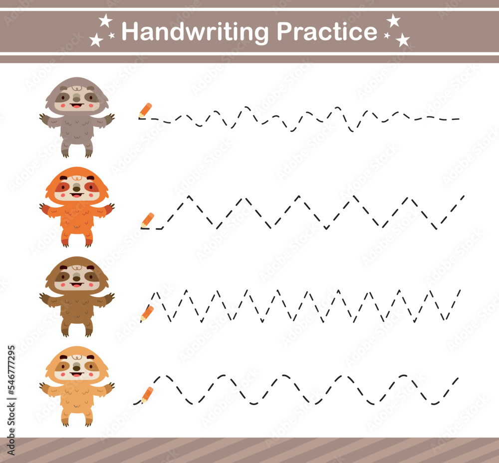handwriting practice game.Education game for kindergarten and preschool ...