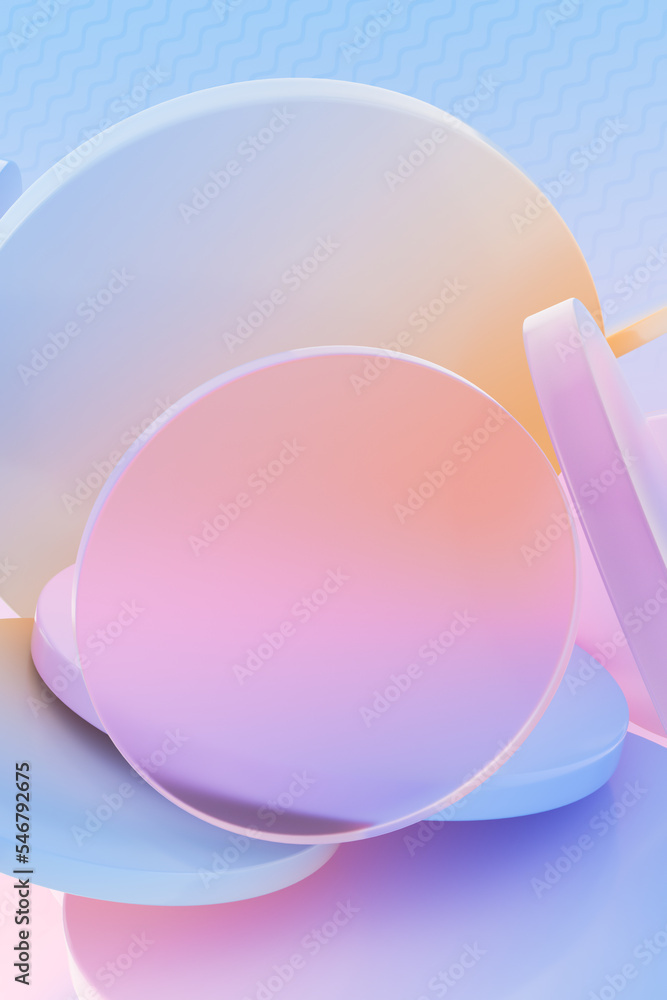 Abstract floating shapes Stock Photo | Adobe Stock
