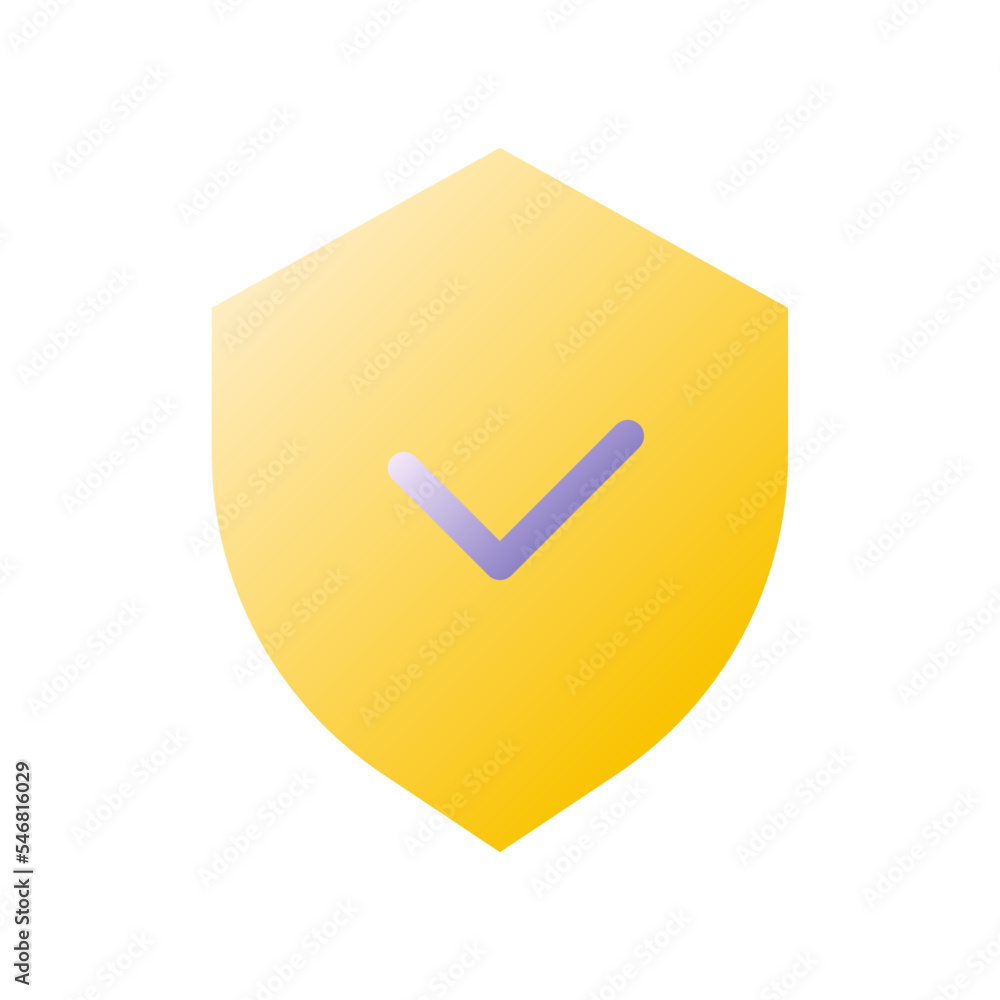 Cyber security flat gradient two-color ui icon. Antivirus program for ...