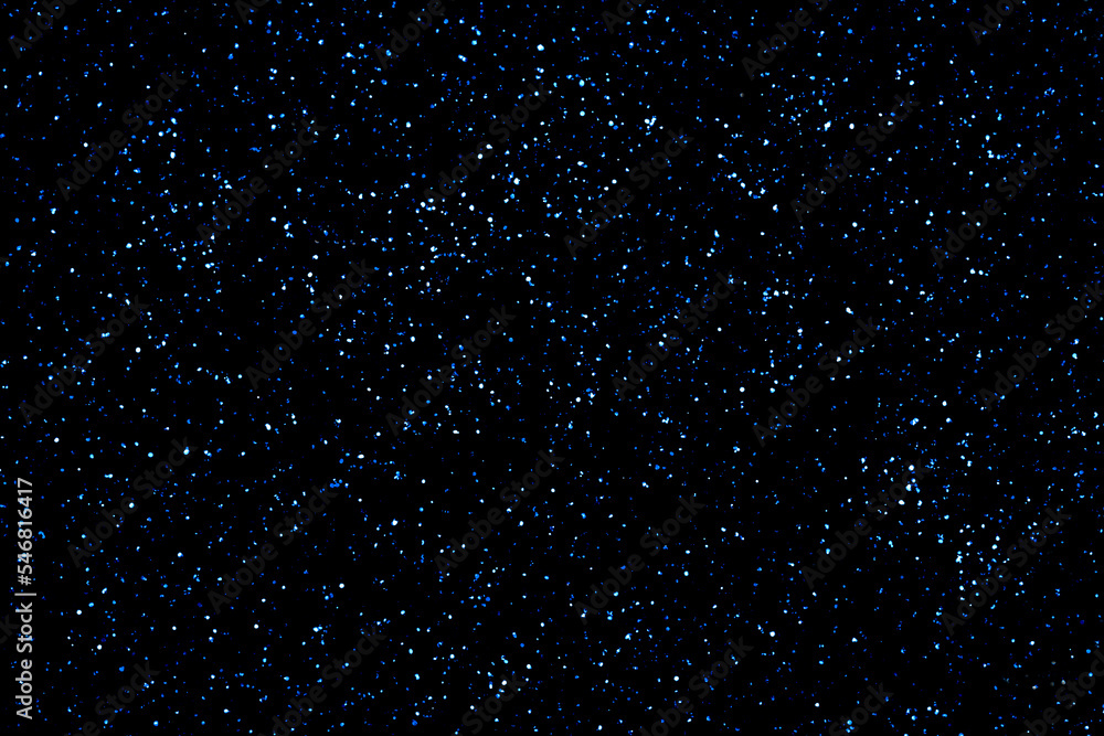 Dark blue night sky with stars. Glowing stars in space. Galaxy space ...