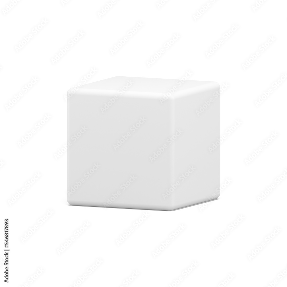 3d white cube podium squared box exhibition stage platform for product ...