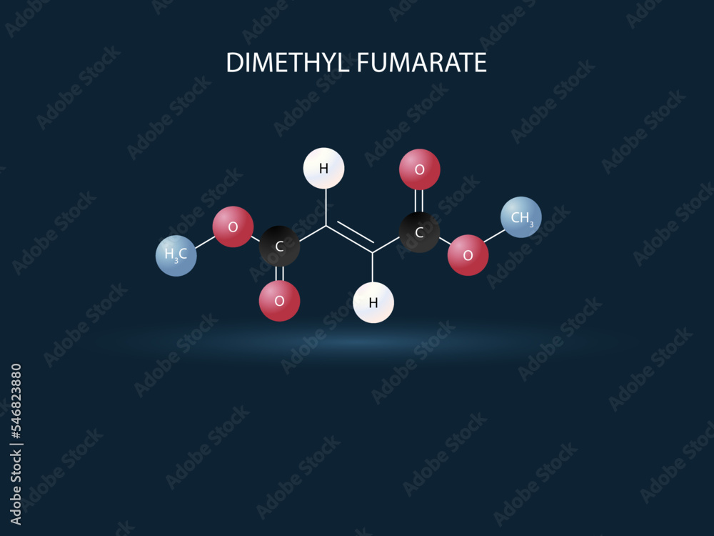 Chemical structure of drugs for multiple sclerosis.Dimethyl fumarate ...