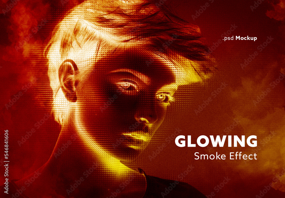 Glowing Smoke Effect Stock Template | Adobe Stock