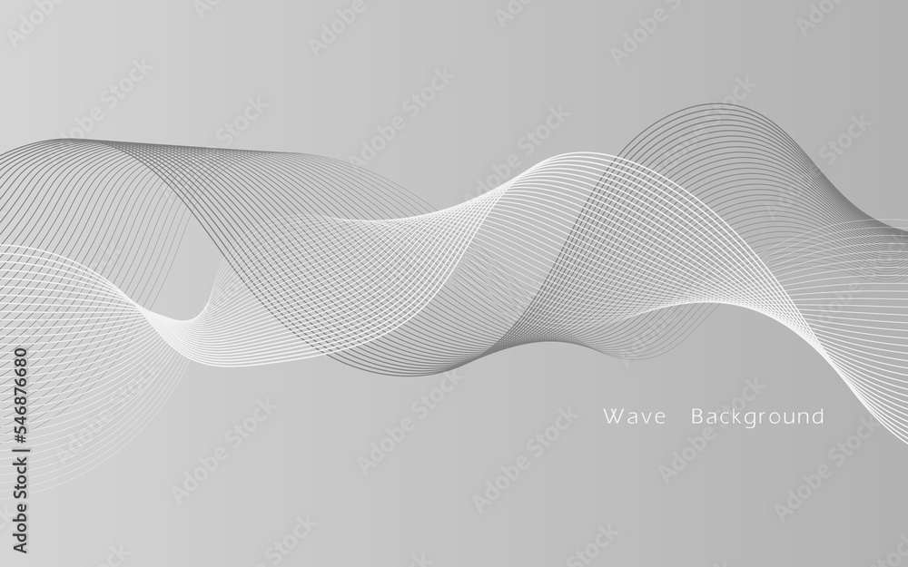 Abstract colorfull wave element for design. Stylized line art ...