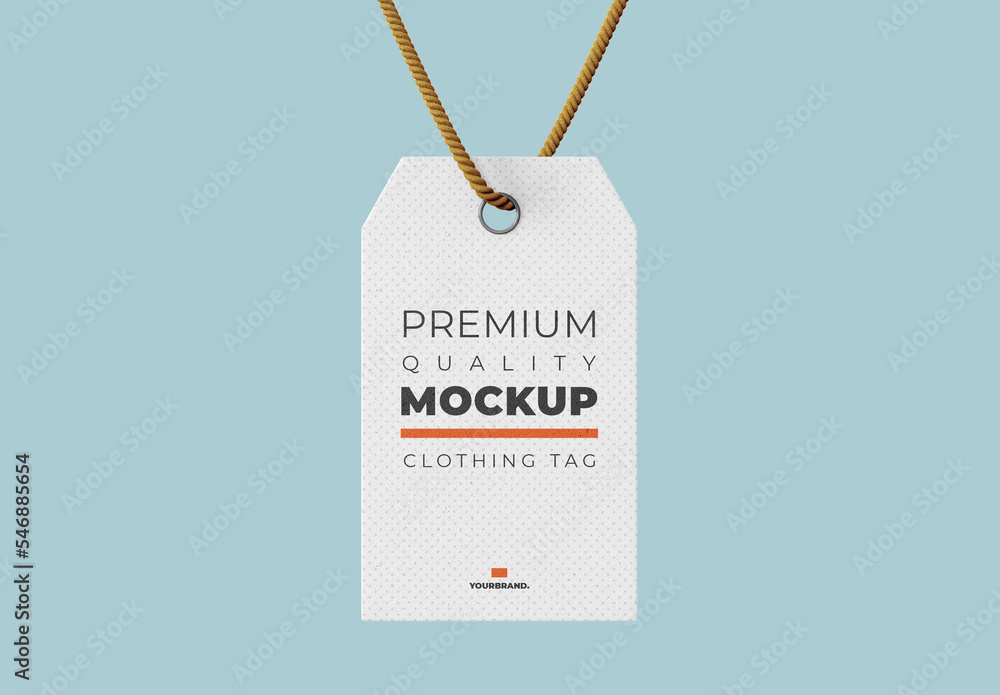 Clothing Cardboard Tag Mockup Template Stock Template | Adobe Stock